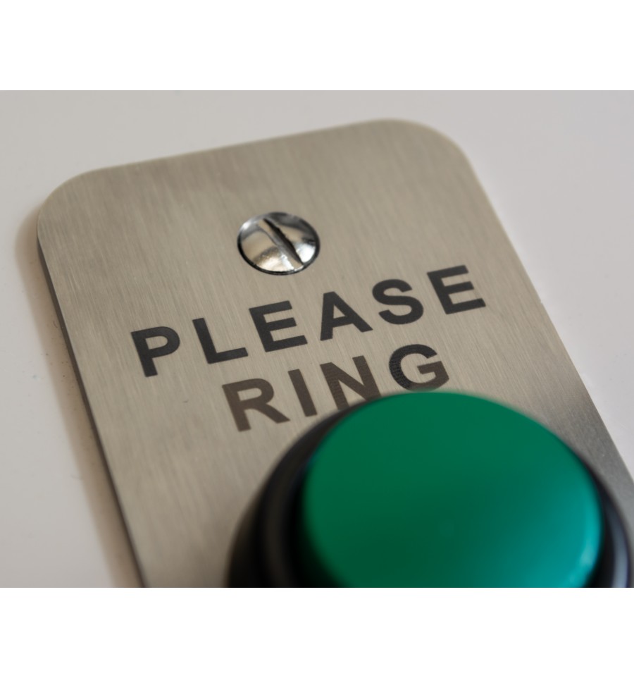 Heavy Duty 'Please Ring' Push Button