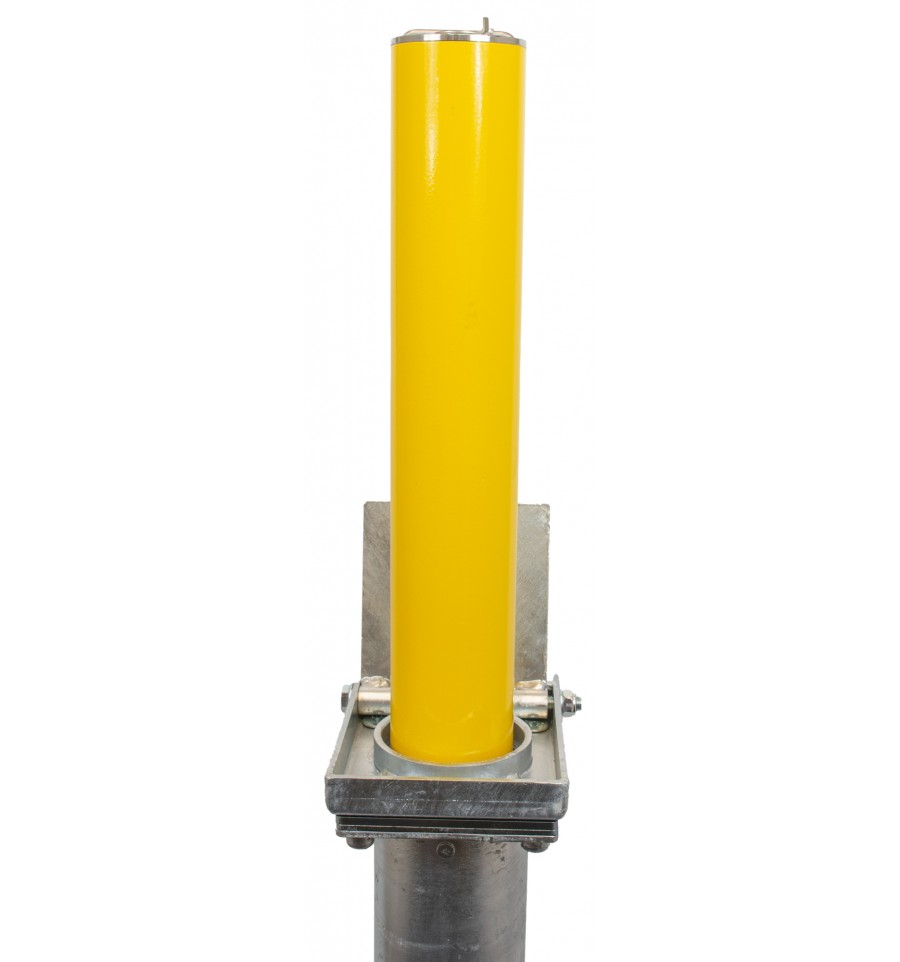 Yellow RB-200Y Retractable Telescopic Security Bollard & Post.